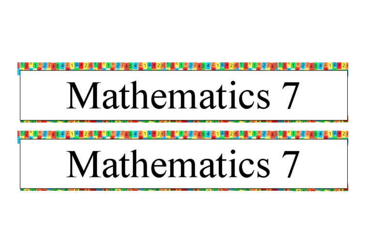 Math Border | PDF