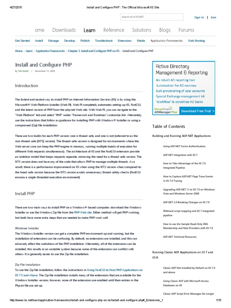 Home Downloads Reference Blogs Forums Solutions: Install and Configure ...