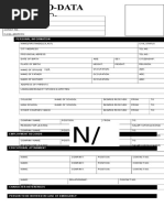 Biodata Form (Short) | PDF