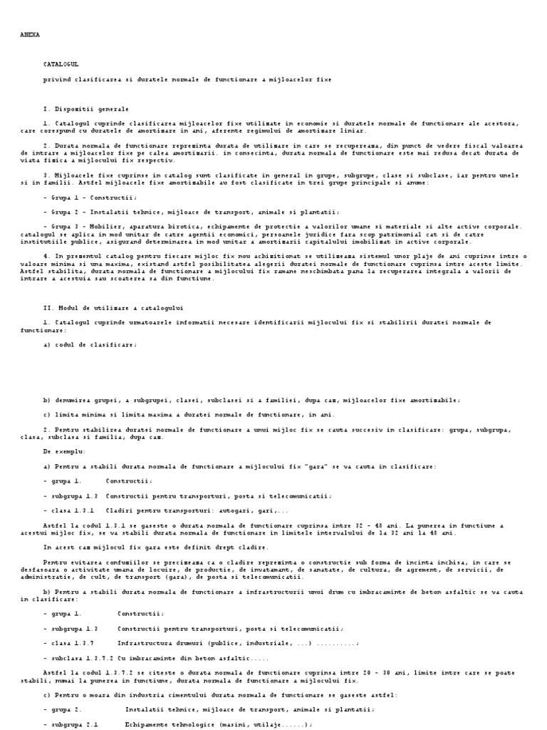 Catalog Mijloace Fixe | PDF