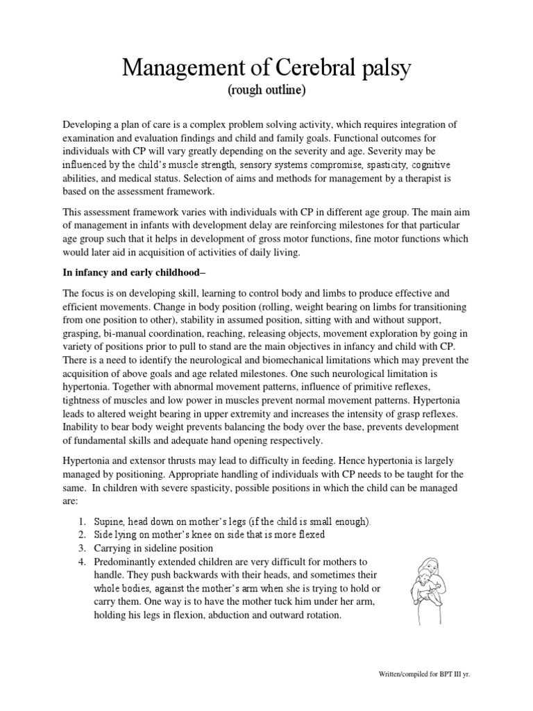 Management of Cerebral Palsy | PDF | Anatomical Terms Of Motion ...