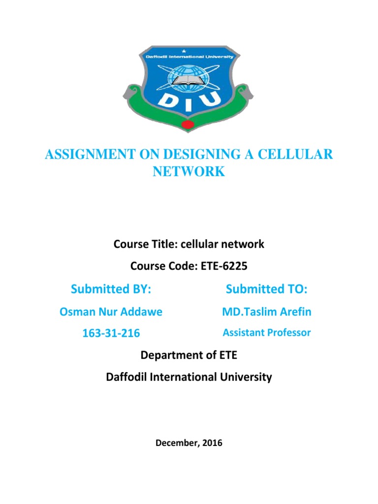 Designing A Cellular Network Complete | PDF | Cellular Network ...