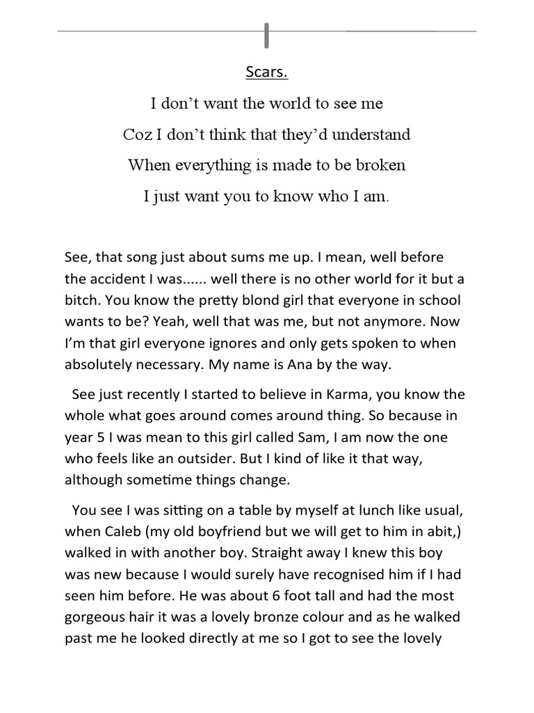 Scars | PDF | Poetry | General Fiction