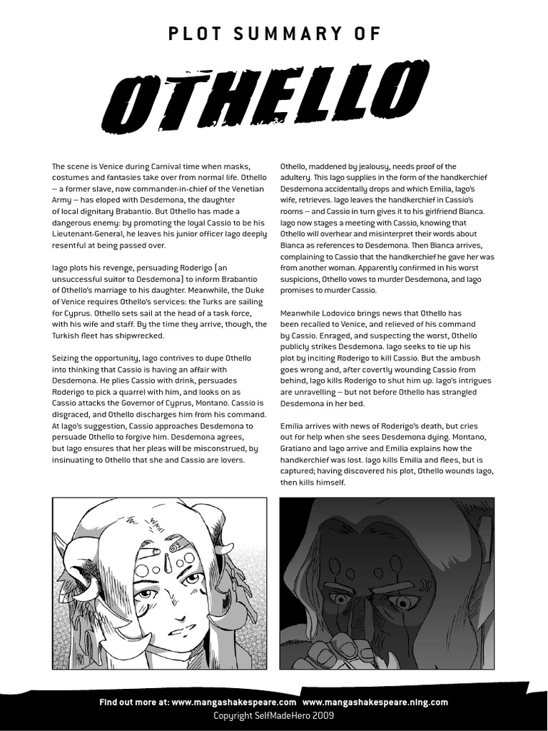 OTHELLO Plot Summary | PDF | Othello | Desdemona