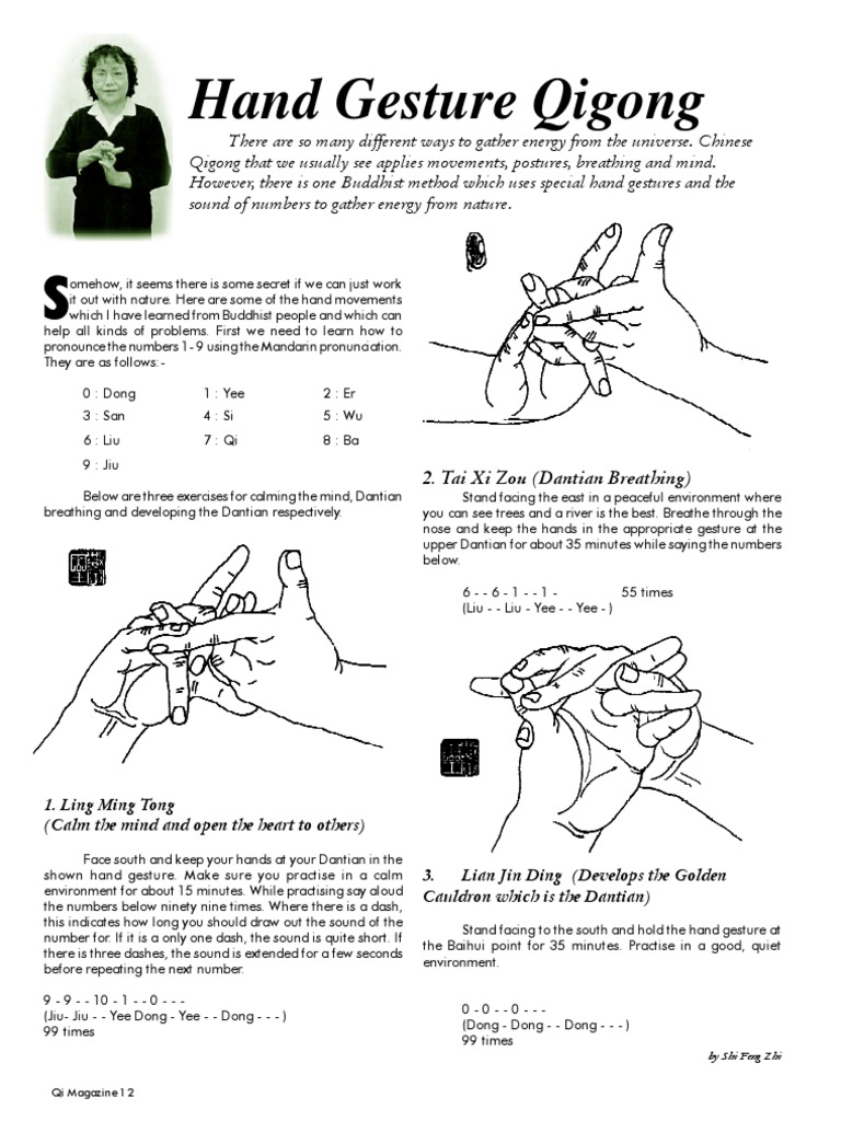 Hand Gesture QiGong | PDF | Qigong | Qi