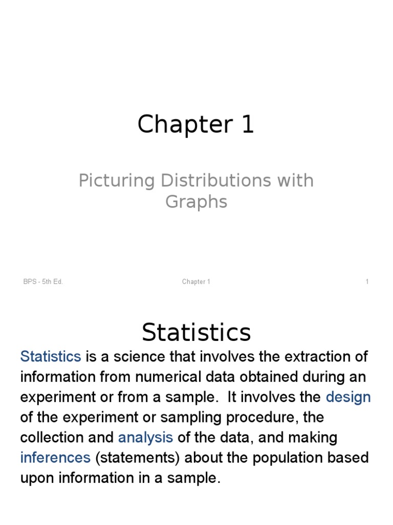 Picturing Distributions With Graphs: 1 BPS - 5th Ed | PDF | Histogram | Statistics