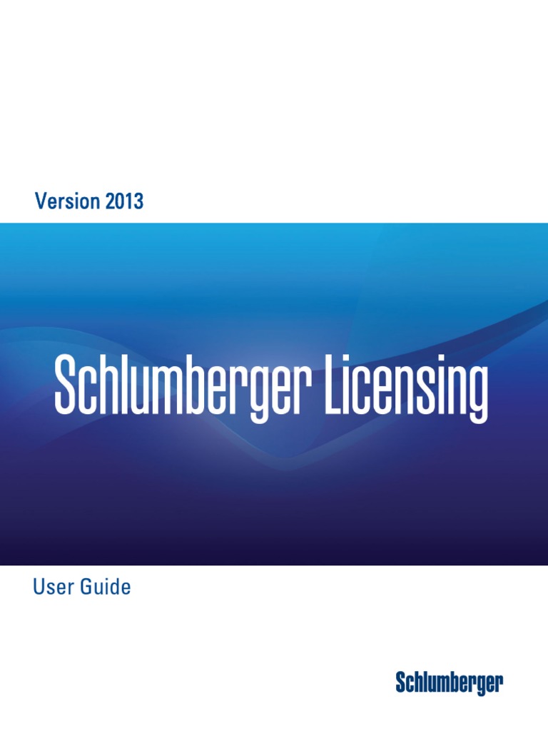 Schlumberger Licensing User Guide | PDF | Port (Computer Networking) | Installation (Computer ...