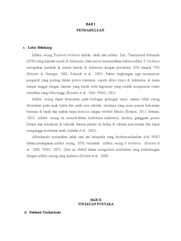 Trichuriasis | PDF | Kesehatan Holistik