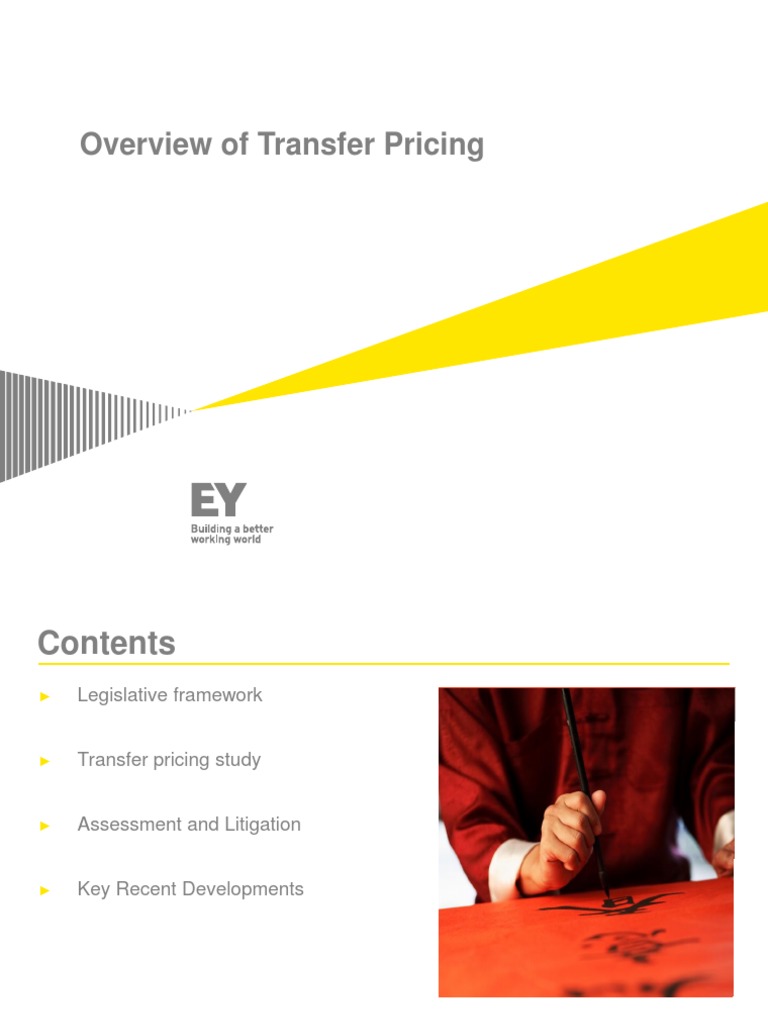 EY Overview of Transfer Pricing | Profit (Accounting) | Prices | Free ...