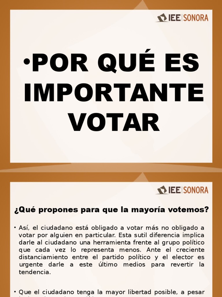 Es Importante El VOTO | Político independiente | Votación | Free 30-day ...
