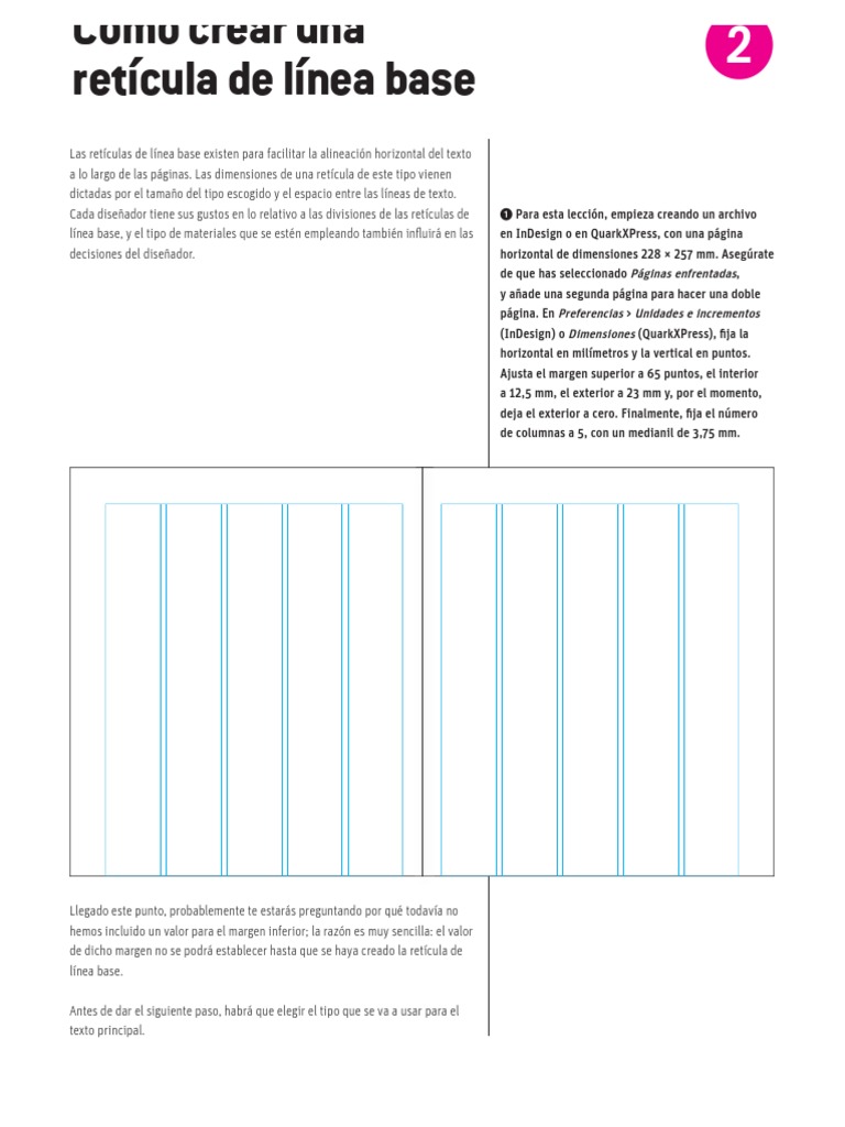Retícula de Línea Base | PDF | Tipografía | Medición