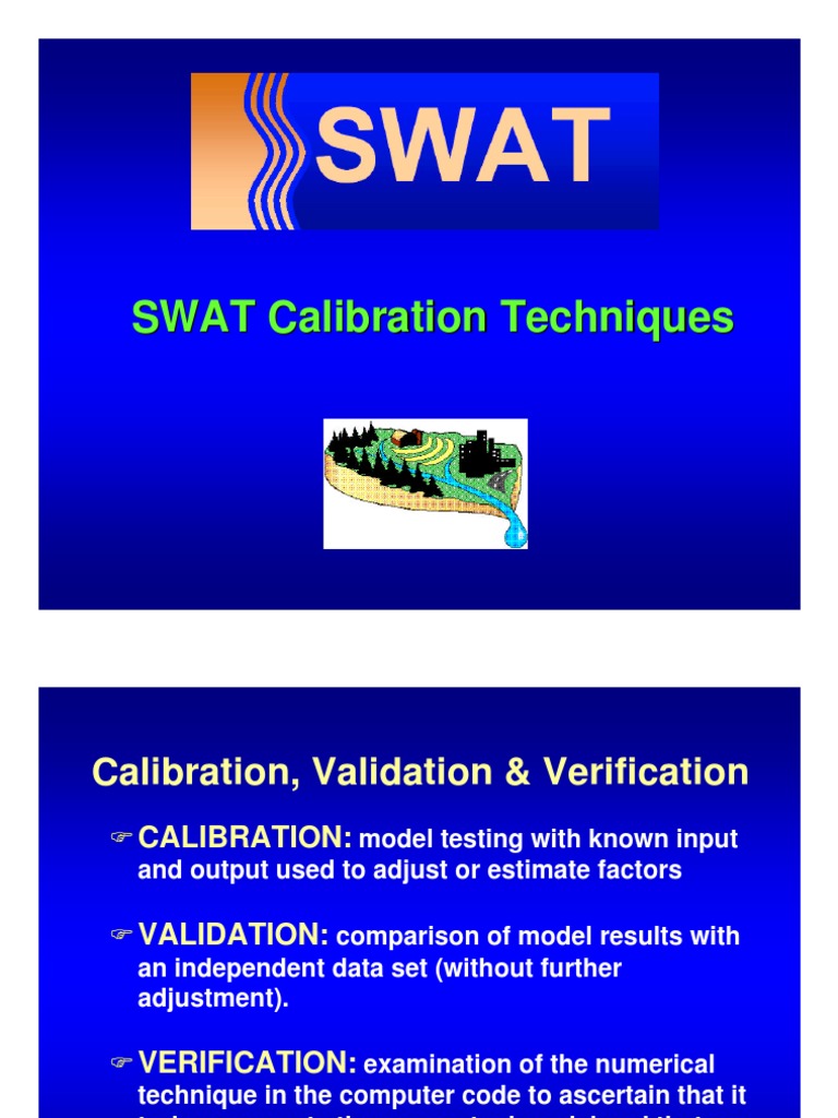 SWAT Calibration Techniques | PDF | Fertilizer | Sediment