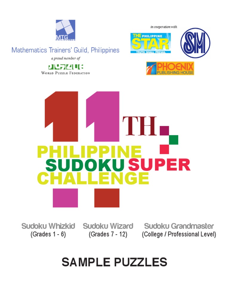 11pssc Elimination Sample Puzzles | Logic | Games Of Mental Skill