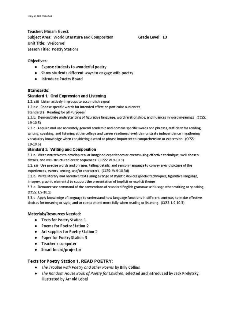 Unit 1 Day 9 Lesson 9 | PDF | Reading Comprehension | Semiotics