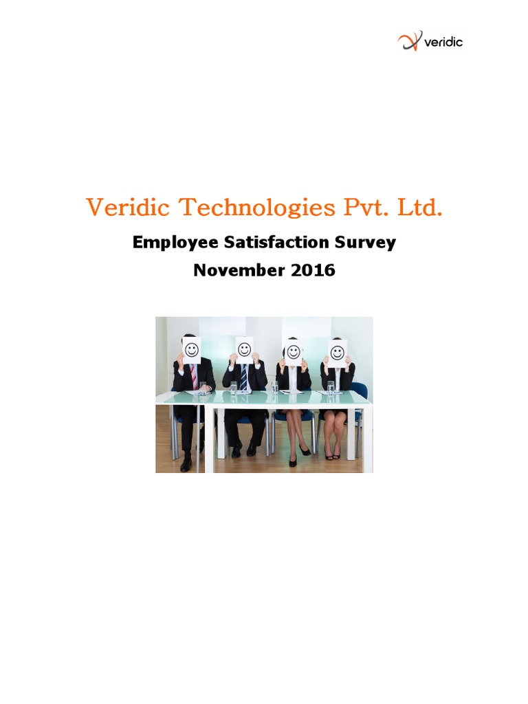 Veridic Technologies PVT LTD Employee Survey Report For Team | PDF | Employee Relations | Employment