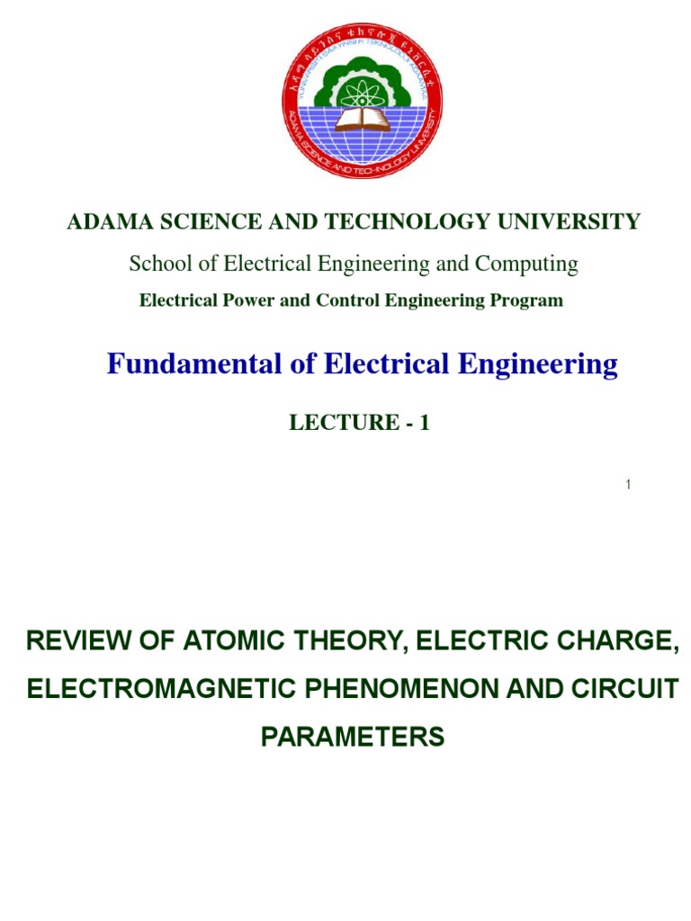 Fundamental of Electrical Engineering | PDF | Atoms | Voltage