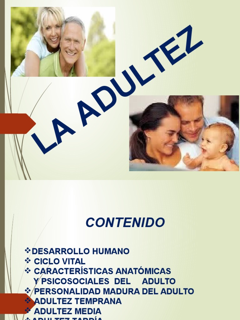 Diapositiva Adultez | PDF | Adultos | Vejez