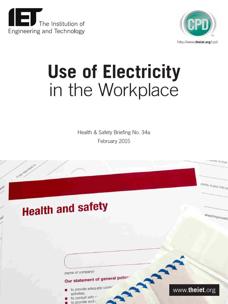 Electricity in Workplace | PDF | Safety | Occupational Safety And Health