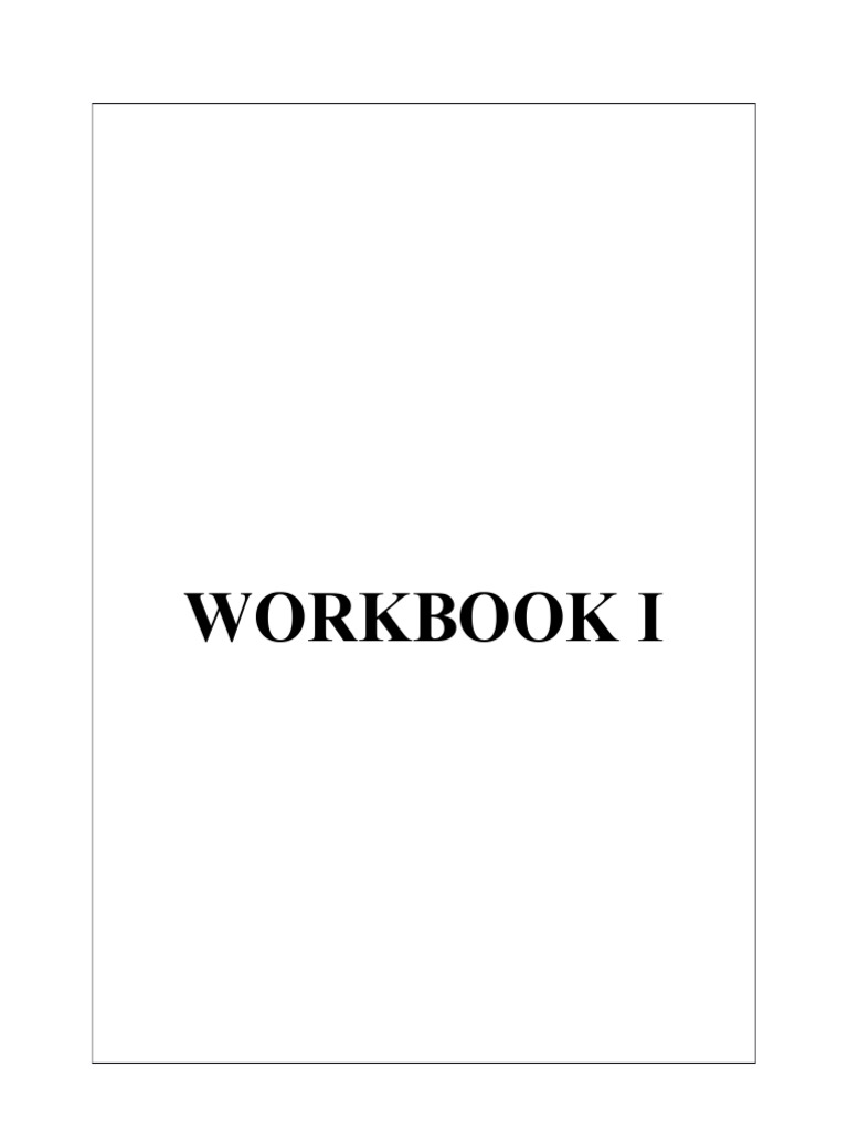 Workbook I | PDF | Drink | Foods