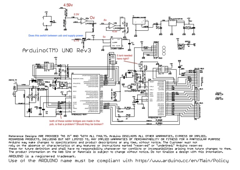 Arduino Uno Rev3-Schematic | PDF | Science & Mathematics | Computers