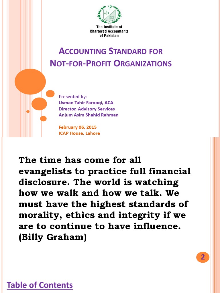 Accounting Standard Npo | PDF | Nonprofit Organization | Deferral