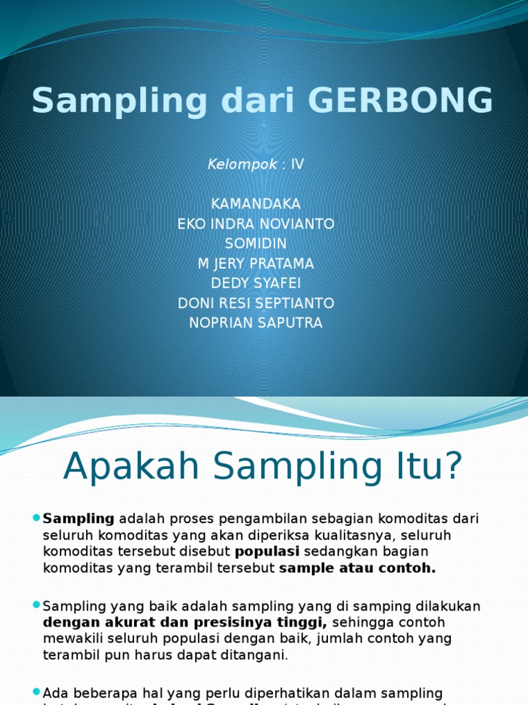 Metode Sampling Batubara dari Gerbong | PDF | Griya & Taman | Sains ...