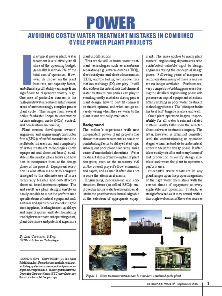 Water Treatment CCPP | PDF | Magnesium | Alkalinity