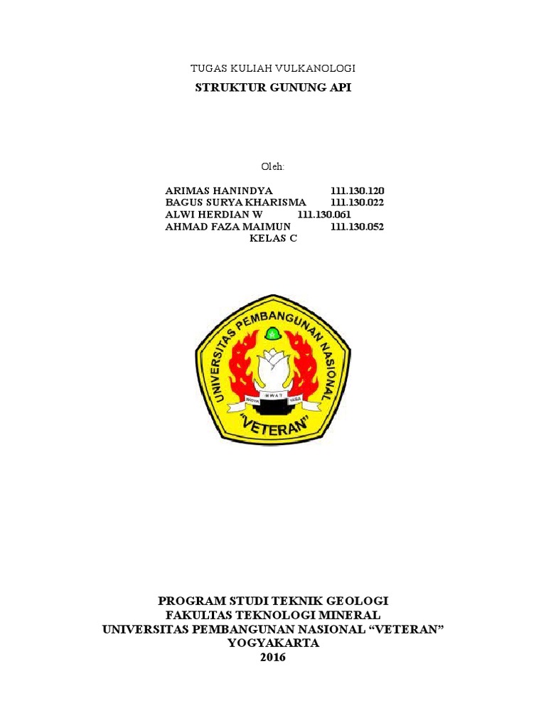 Struktur Gunung API Kelas C | PDF