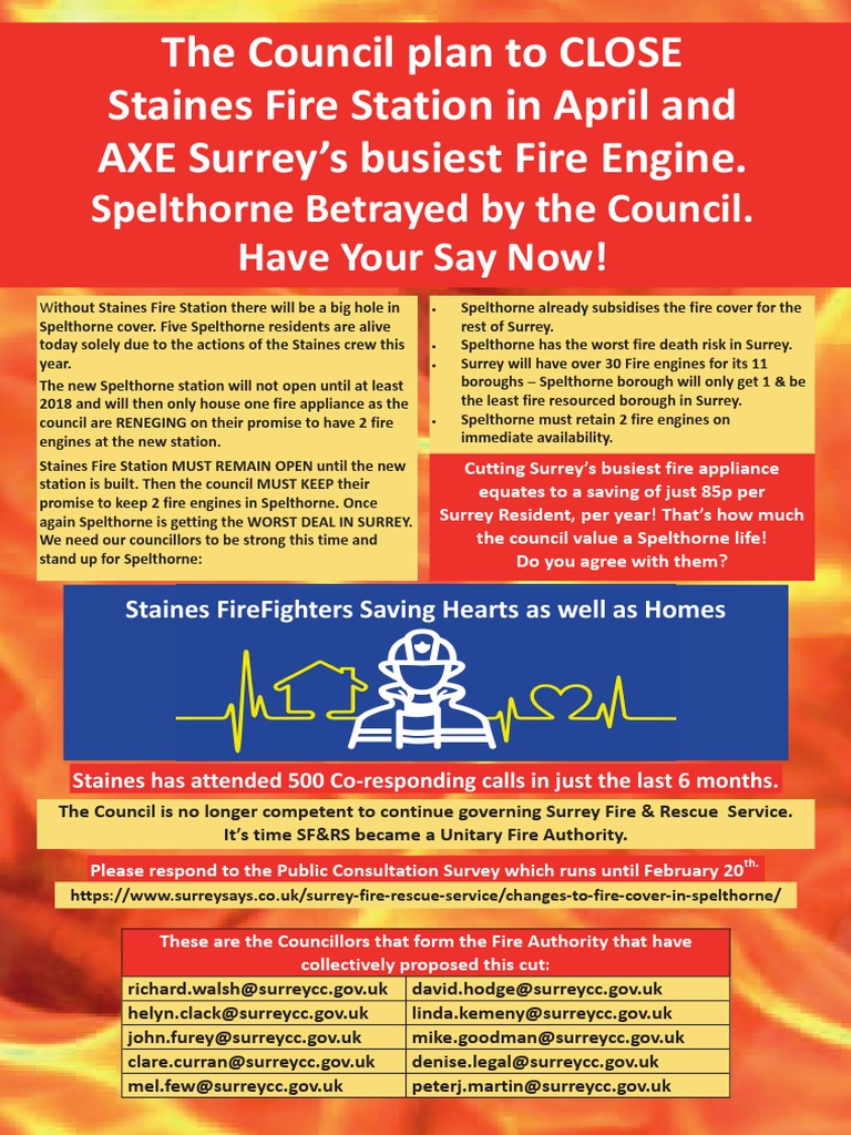 Save Staines Fire Station: Spelthorne's Need | PDF
