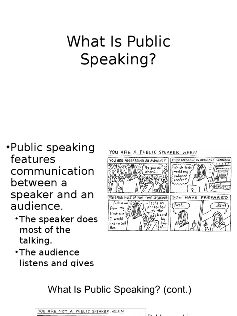Understanding Public Speaking Basics | PDF
