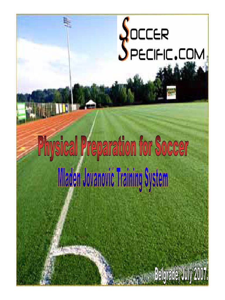 Physical Preparation For Soccer (Soccer Specific - Com Version) | PDF ...