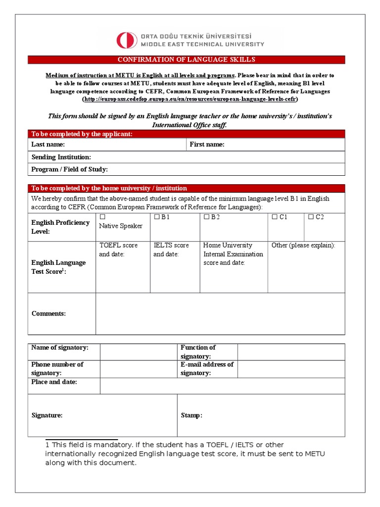 English Proficiency Waiver Request Form | PDF
