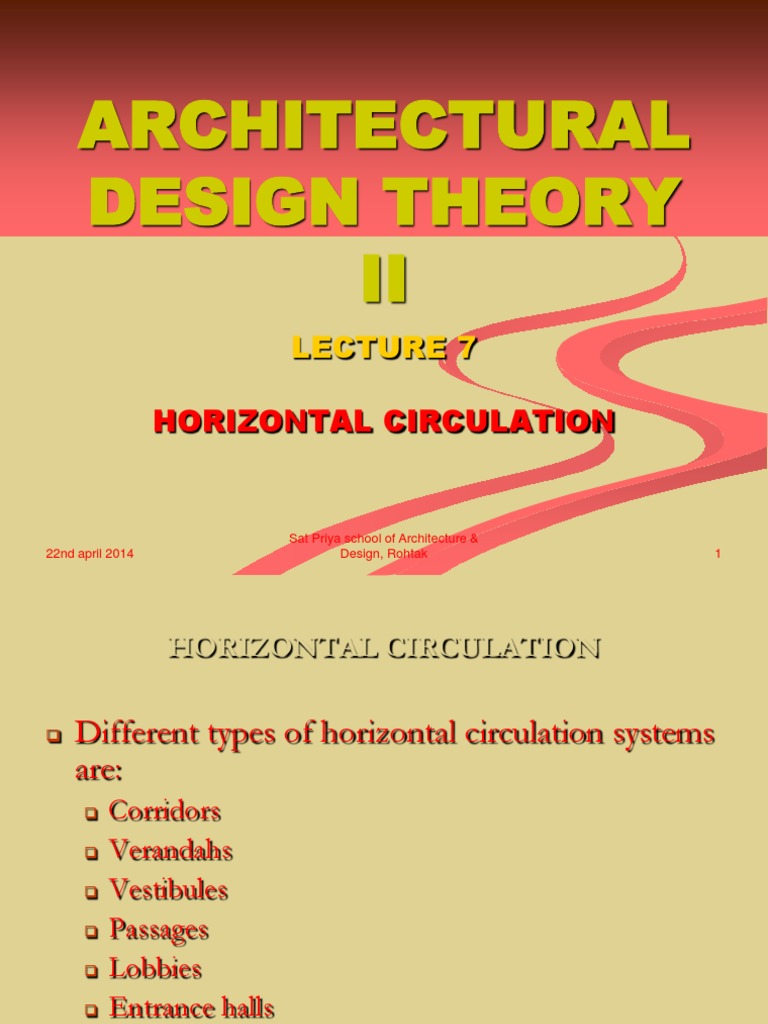 Lecture 7 Horizontal Circulation | PDF | Porch | Cognitive Science