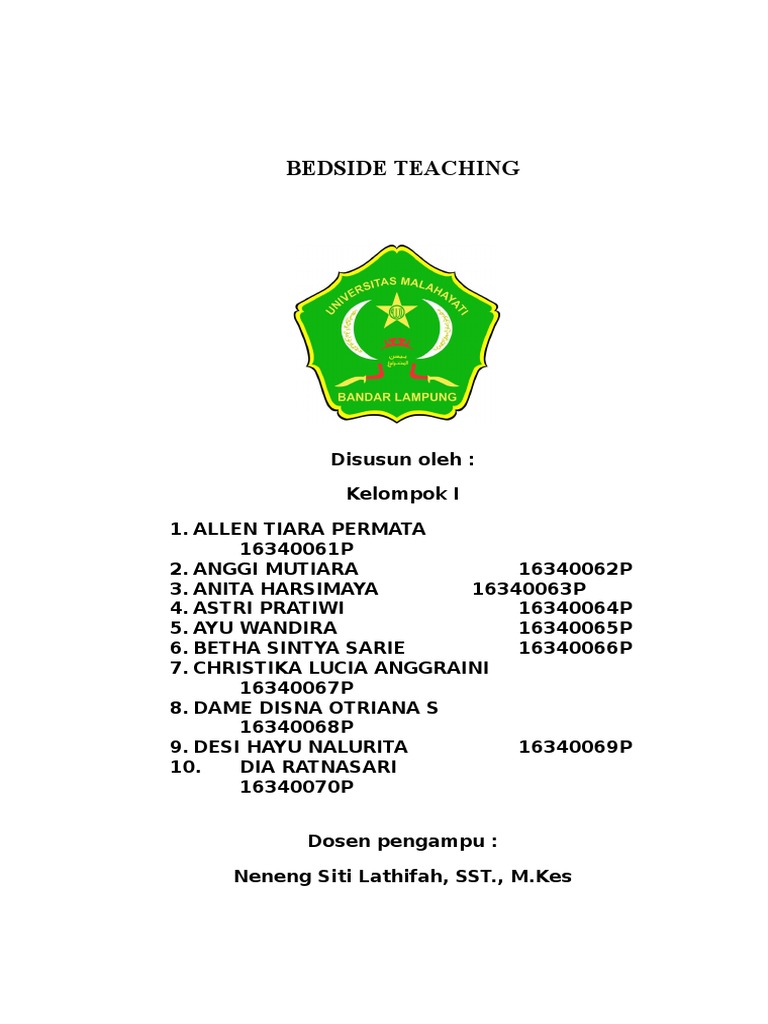 Metode Bedside Teaching dalam Keperawatan | PDF