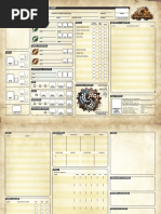 Iron Kingdoms Full Metal Fantasy Fillable Character Sheet | PDF | Role Playing | Tabletop Games