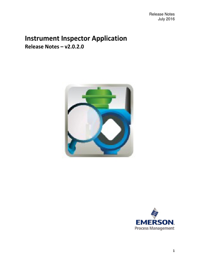 Release Notes - Instrument Inspector 2 - 0 - 2 - 0 | PDF | Device ...