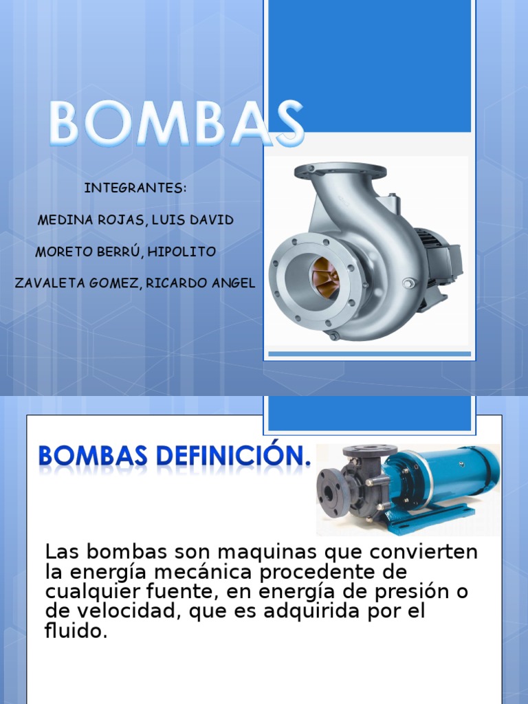 Tipos de Bombas Hidraulicas | PDF