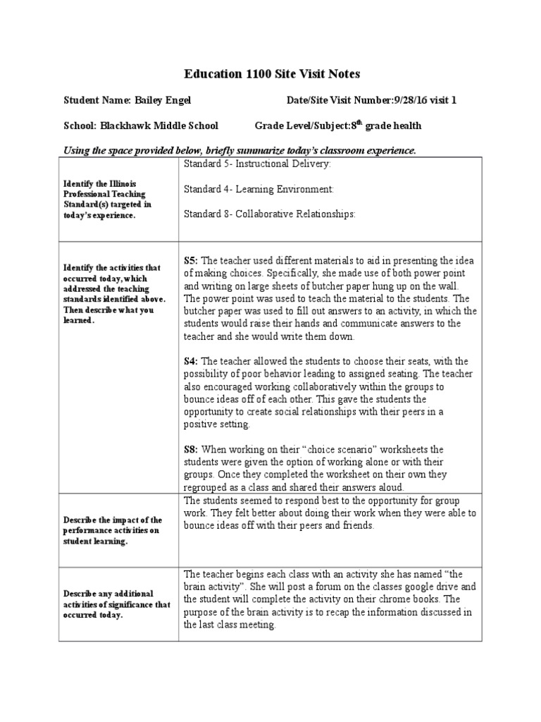 Observation Day 1 | PDF | Differentiated Instruction | Teachers