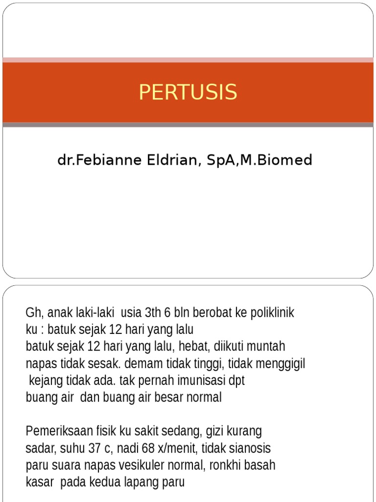 PPT Pertusis | PDF