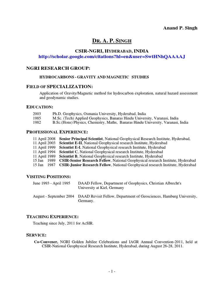 731 CV PDF | PDF | Crust (Geology) | Geophysics