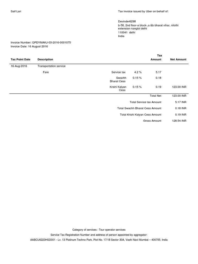 Tax Point Date Description Tax Amount Net Amount | PDF