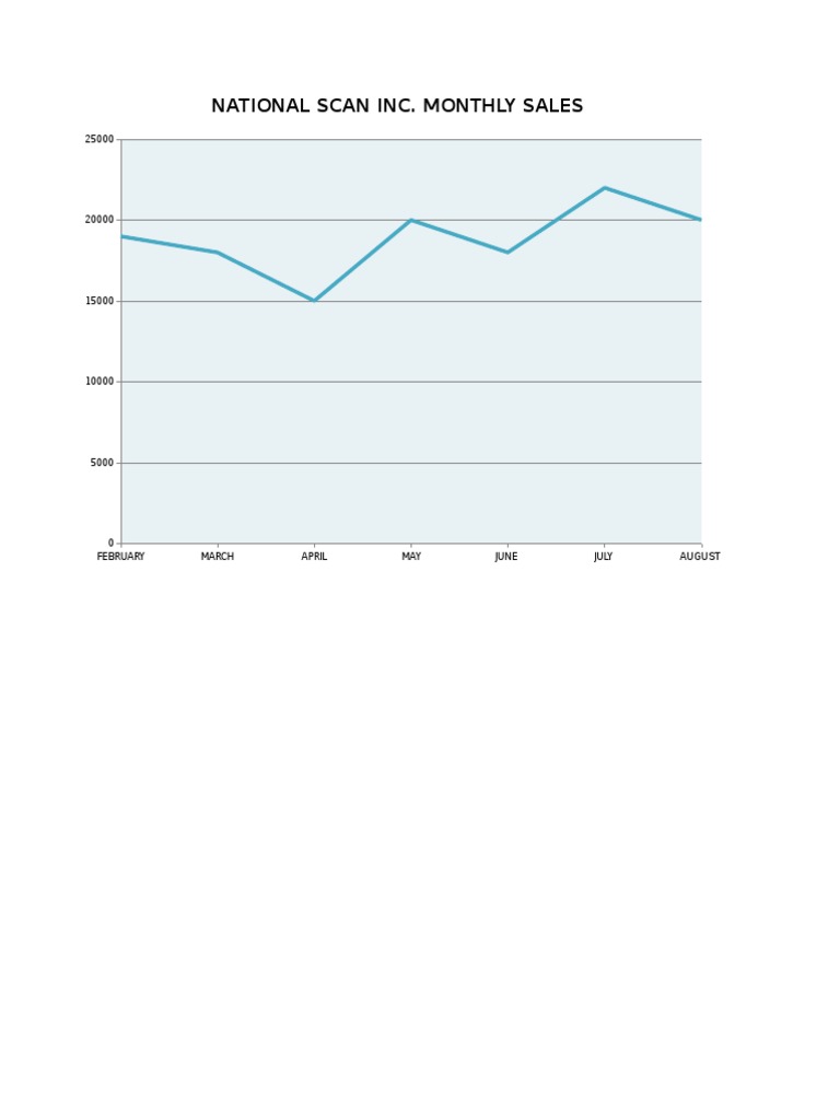 National Scan Inc. Monthly Sales Data | PDF | Teaching Methods & Materials