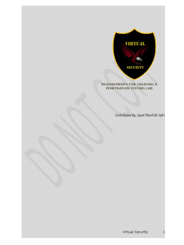 Penetration Testing Lab Requirements | PDF | Penetration Test ...