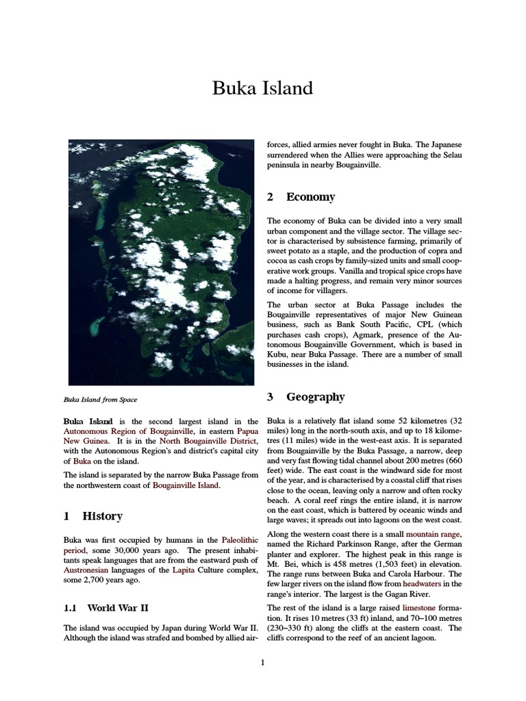 The Culture and Customs of Buka Island: A Look at the Traditional ...