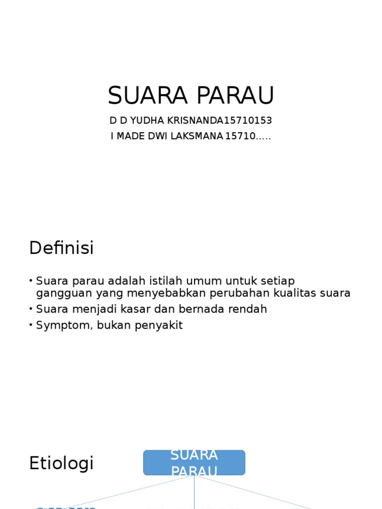 Suara Parau | PDF