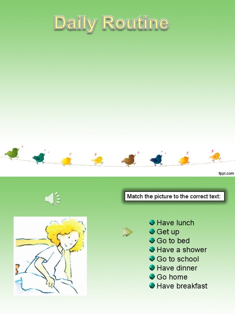 daily routine 1.ppt