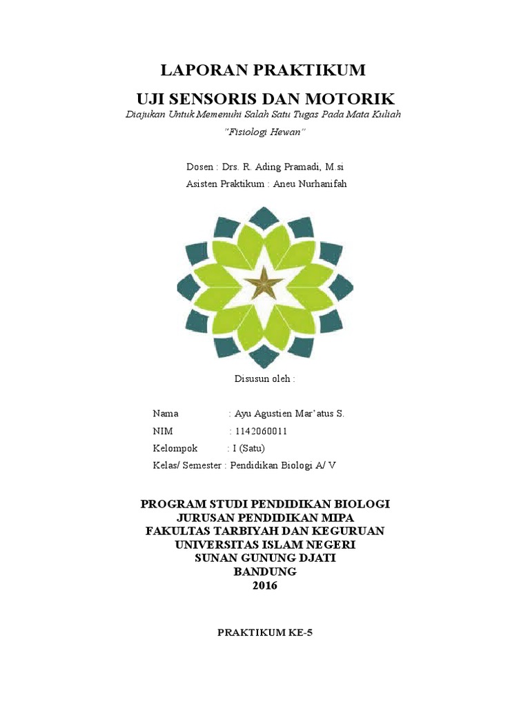 Uji Sensoris dan Motorik Mencit | PDF | Pengembangan Diri | Sains & Matematika