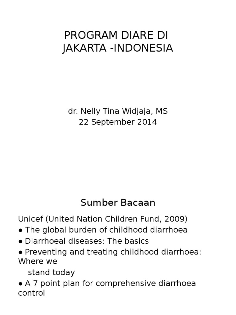 Program Diare Di Jakarta - Indonesia: Dr. Nelly Tina Widjaja, MS 22 ...