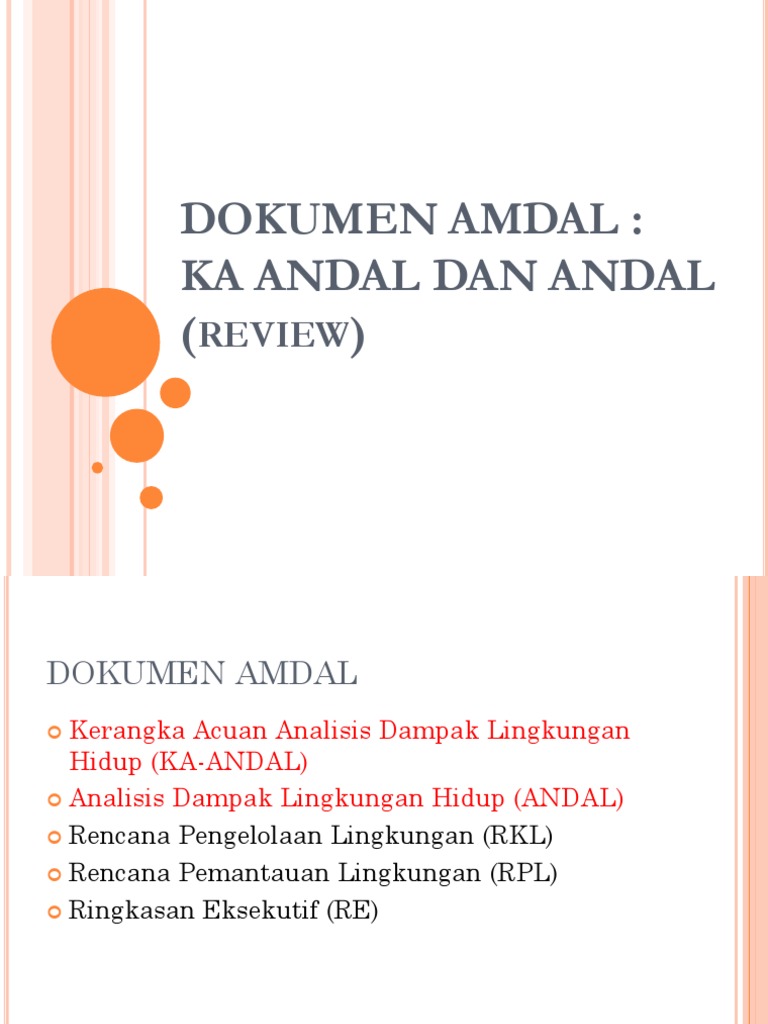 Contoh Dokumen KA-ANDAL Lengkap | PDF