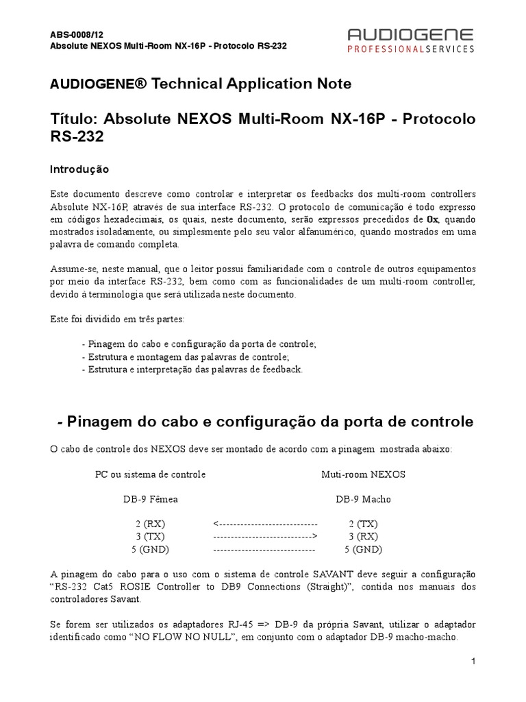 NX 16 Protocolo RS 232 | PDF | Byte | Mordeu